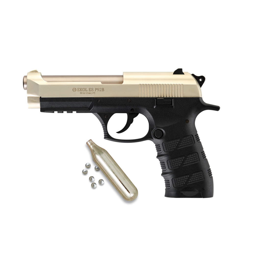 Pistolet métallique Ekol CO2 P92-Blowback - 70-38410 - Golden Eagle | CuchilleríaAlbacete.com