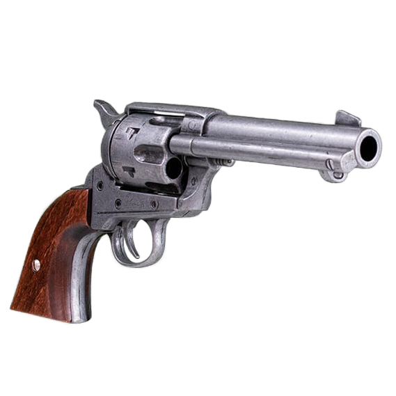 Replica Colt 45 Kolser FAST DRAW 4'75 wood revolver with blued finish ...