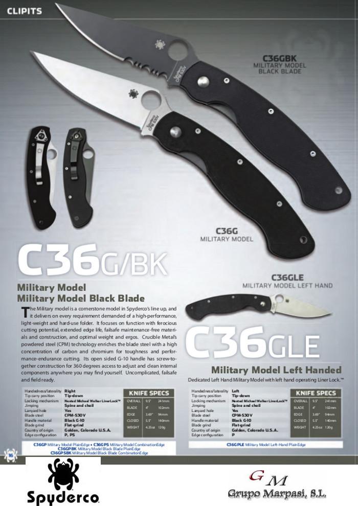 SPYDERCO MILITARY KNIVES Spyderco - tactical knives | Cutlery